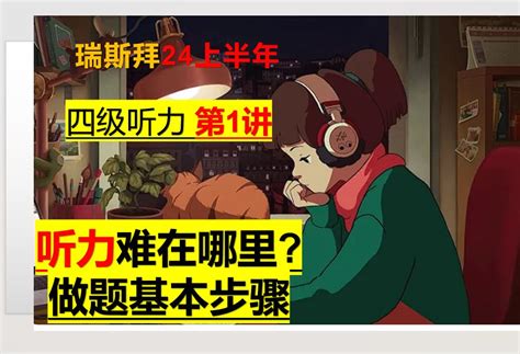 24上四级听力 第一讲 听力为什么难，做题基本步骤 Layoutsl 默认收藏夹 哔哩哔哩视频