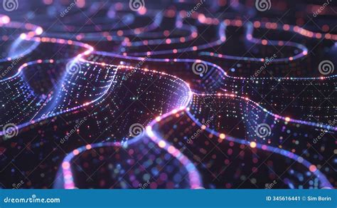 Visual Representation Of Ai Models Mimicking Neural Pathways Stock Image