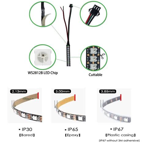 WS2812B Rgb Addressable Led Pixel Strip MSHLED