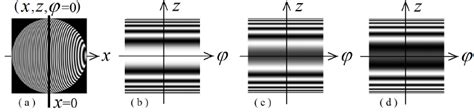 Panel A Shows The Spatial Linear Fringes Along The Z Direction Fig Download Scientific