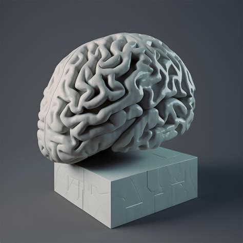 Premium Photo A Sculpture Of A Brain