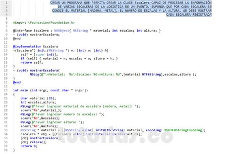 POO Objective C Clase Escalera Tutorias Co