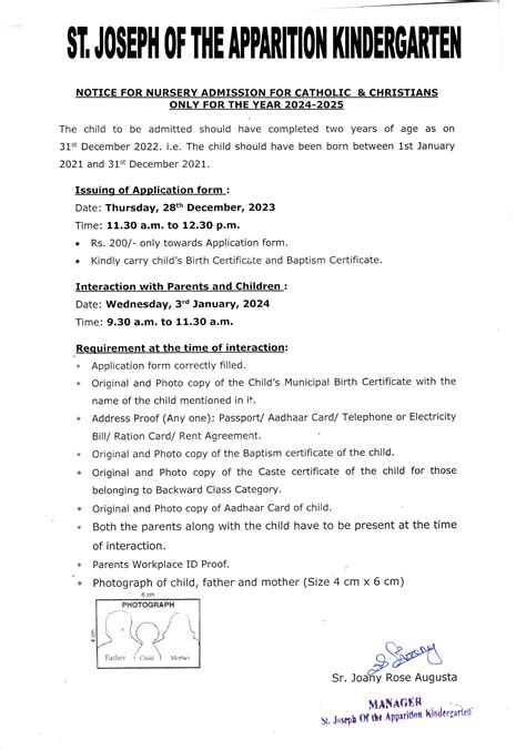 Nursery 2024 25 Loreto Convent School