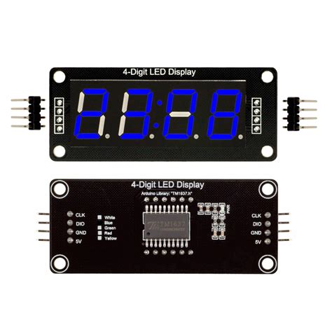 4 Digit LED 0 56 Display Tube Decimal 7 Segments Blue TM1637 Clock