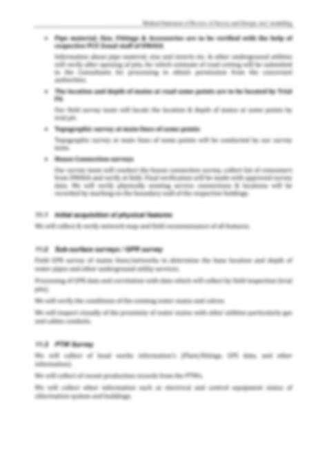 Solution Method Statement Of Review Of Survey And Design Incl