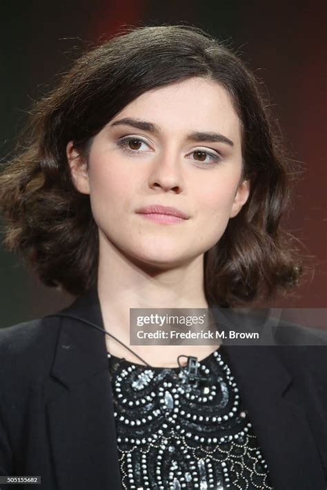 Actress Rebecca Liddiard Speaks Onstage During The Houdini And Doyle