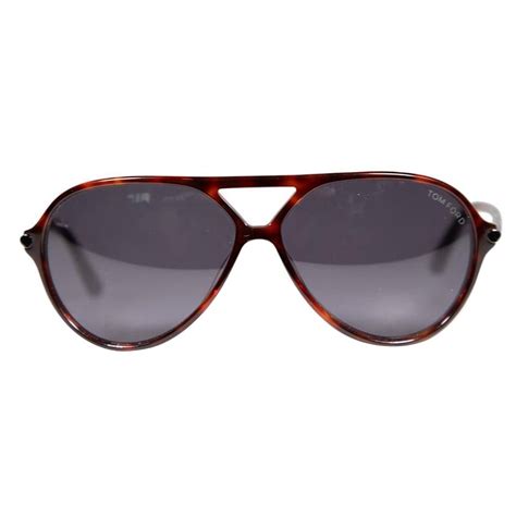 Tom Ford Red Havana Tortoiseshell Leopold Sunglasses For Sale At 1stdibs
