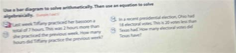 Solved Use A Har Diagram To Solve Anitmeticallly Them Use Am Equation
