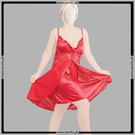 Nighttime Luxury Simple Satin Silk Nighty Save4u