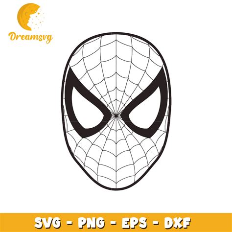 Spider Man Mask Svg File For Crafting And Design Projects