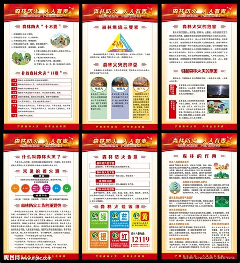 森林防火海报设计图 展板模板 广告设计 设计图库 昵图网nipic