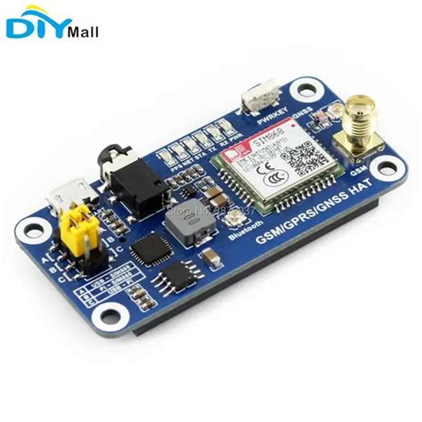 Cheap Sim868 Module Gsm Gprs Gps Gnss Bluetooth 3 0 Hat Sms Phone Call For Raspberry Pi 2b 3b
