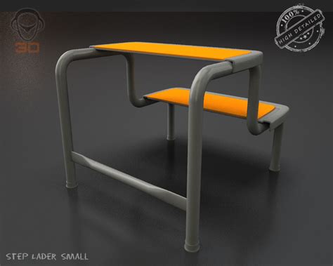 Step Lader Small 3d Model Flatpyramid