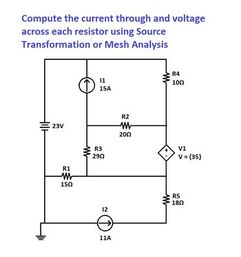 Answered Compute The Current Through And Voltage Across Each Resistor