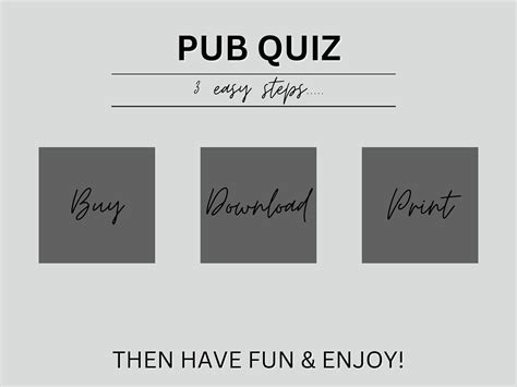 Pub Quiz Movie Quiz Pub Pub Games Birthday Quiz Trivia Quiz Quiz Bundle Quiz Games Pub