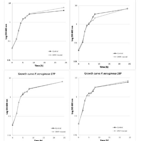 Growth Curves Of P Aeruginosa Bacterial Strains In Planktonic