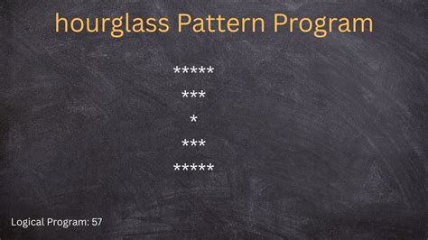 Sandglass Star Pattern Using Java Hourglass Star Pattern Using Java
