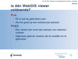 WebGIS Implementatie Tips PPT