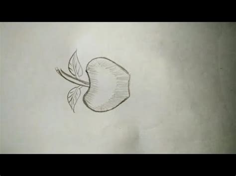 Apple Drawing Apple Ka Chitra Kaise Banaye YouTube