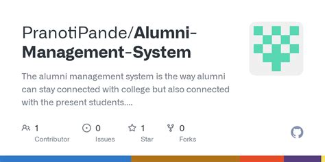 Github Pranotipande Alumni Management System The Alumni Management