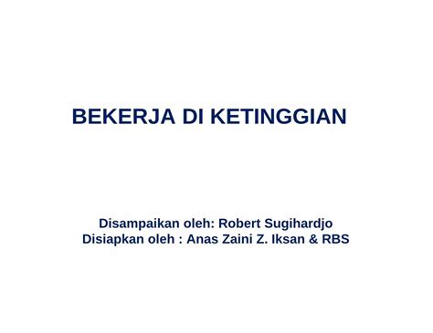 PDF BEKERJA DI KETINGGIAN Kementerian PUPR DOKUMEN TIPS