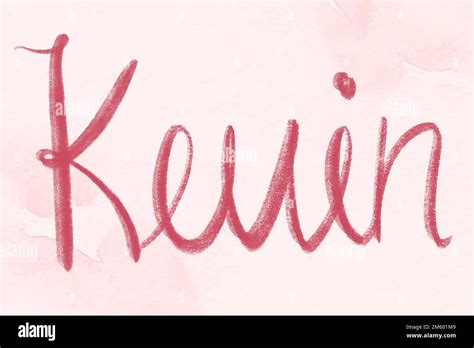 Kevin Name Vector Pink Word Typography Stock Vector Image And Art Alamy