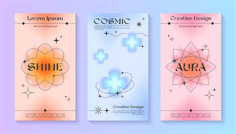 선형 모양 흐릿한 반짝임 90년대 스타일의 텍스트 복사 공간이 있는 벡터 인스타 스토리 그라디언트 템플릿 0명에 대한 스톡 벡터 아트 및 기타 이미지 Istock