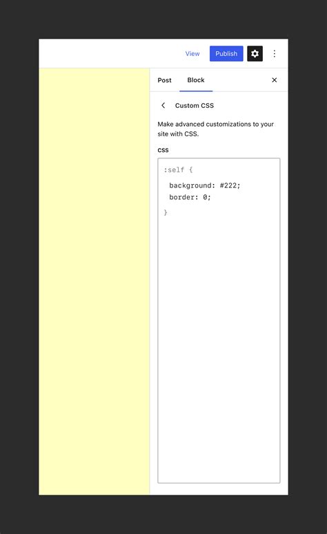 Global Styles Per Block Custom Css · Issue 44412 · Wordpress
