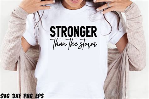 Stronger Than the Storm SVG Graphic by SvgCraft · Creative Fabrica