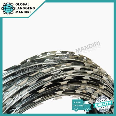 Jual Kawat Duri Silet Razor Wire Bto 30 Kawat Duri Silet Galvanis