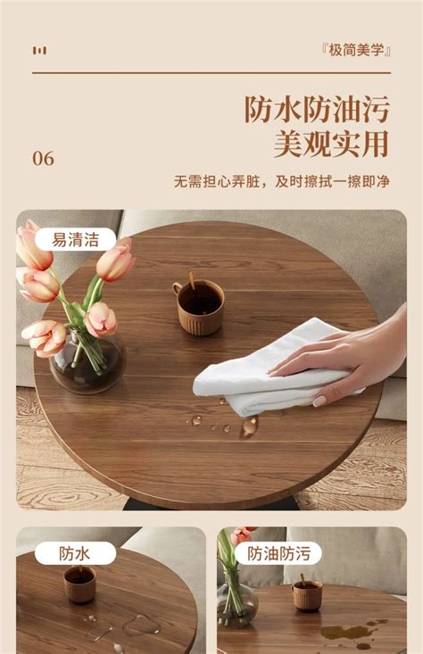 Small Coffee Table Movable Small Round Table Living Room Sofa Side Table Simple Household