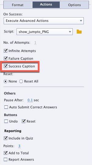 Solved How To Display Success Caption For Duration Of Les Adobe