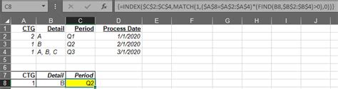 Excel Index Match Based On Multiple Criteria One Is Find And Other