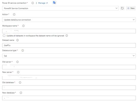 Release Task Power Bi Actions Update Datasource Connection · Issue