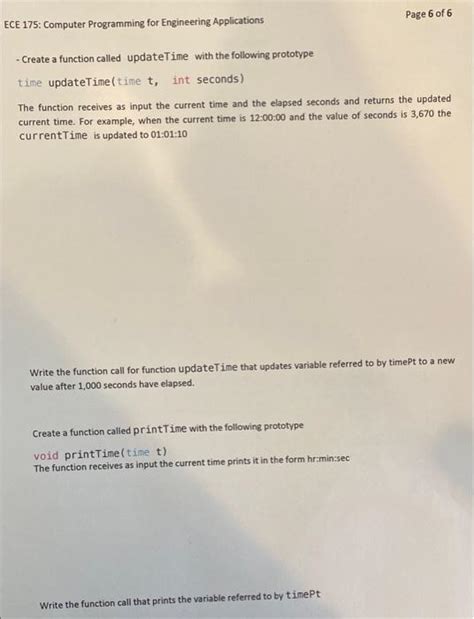 Solved Page 6 Of 6 Ece 175 Computer Programming For