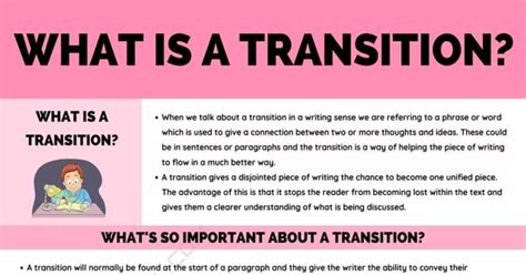 Transition Definition And Useful Examples Of Transitions In Writing 7ESL