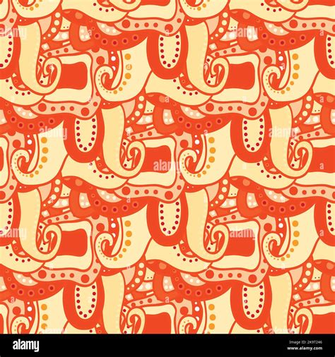 Abstract Ornaments Seamless Decorative Pattern Vector Illustration