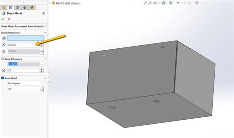 Edit Bend Radius Bend Allowance And Deduction In Solidworks