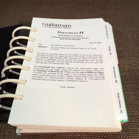 Sell Gulfstream Iv Quick Reference Handbook In For Us 125 00