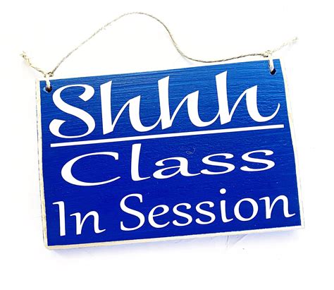 Class In Progress Sign