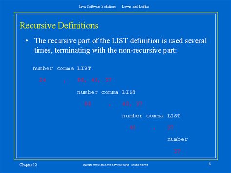 Recursive Definitions