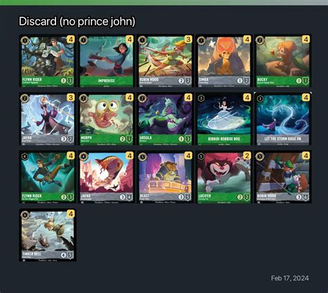 Discard No Prince John Lorcana Deck • Lorcanagg