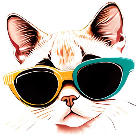 A Cat Wearing Sunglasses · Creative Fabrica