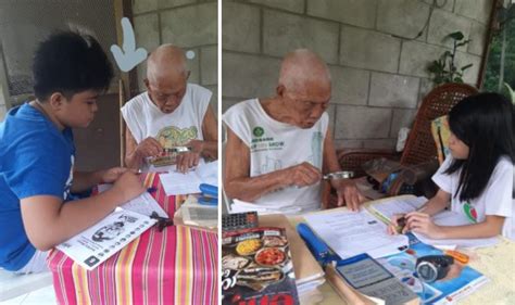 93 Anyos Na Lolo Gumagamit Ng Magnifying Glass At Hearing Aid Habang
