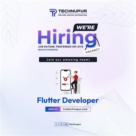 Technupur On Linkedin Hiring Flutterdeveloper 36 Comments