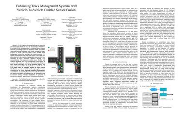 Enhancing Track Management Systems With Vehicle To Vehicle Enabled