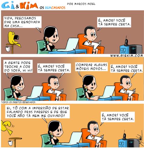 Tirinha 0485 Você tá sempre certa Gi Kim os Bem Casados