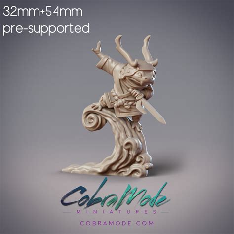 Salamander Shinobi Hanshiro Hanzaki Ninja Hachiwari Pre Supported 3d Model By Cobramode