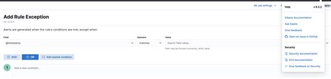 Security Solution Exception Creation Allows Matches Operator